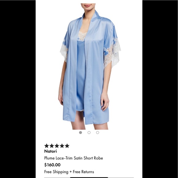 Natori | Intimates & Sleepwear | Nwt Natori Feather Lace Trim Satin ...